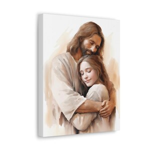 Canvas Wall Art - the Embrace of Christ | Love of Jesus Christ - Christ ...