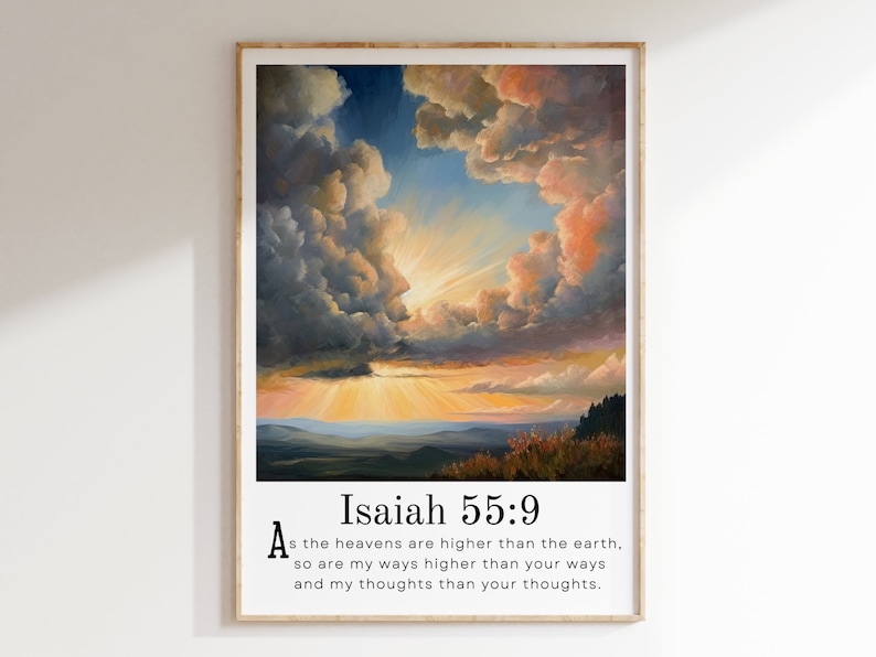 Oil Painting Bible Verse Wall Art Inspirational Art - Etsy