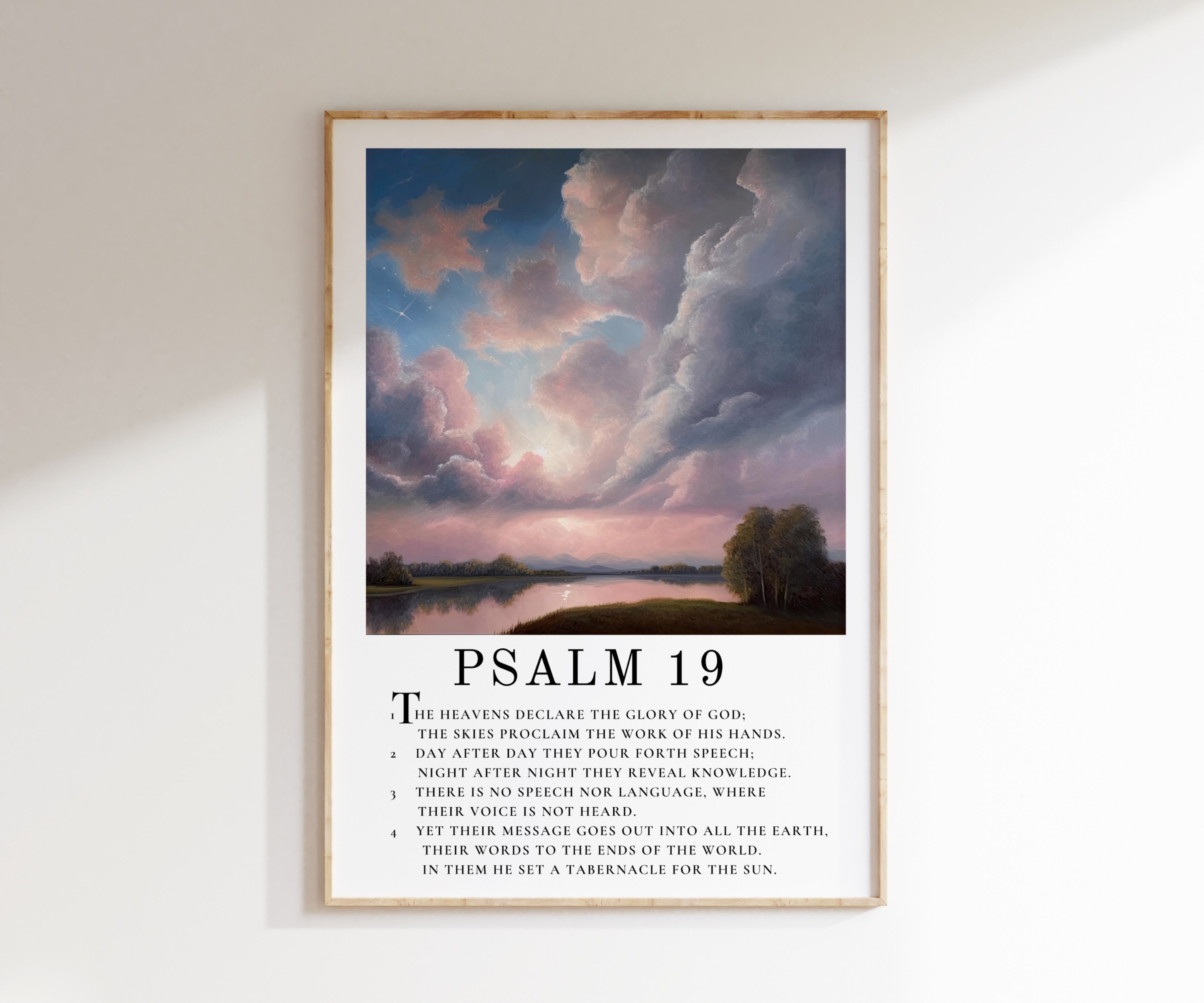 Psalm Wall Art PRINTABLE Bible Verse Wall Art for Framing - Etsy
