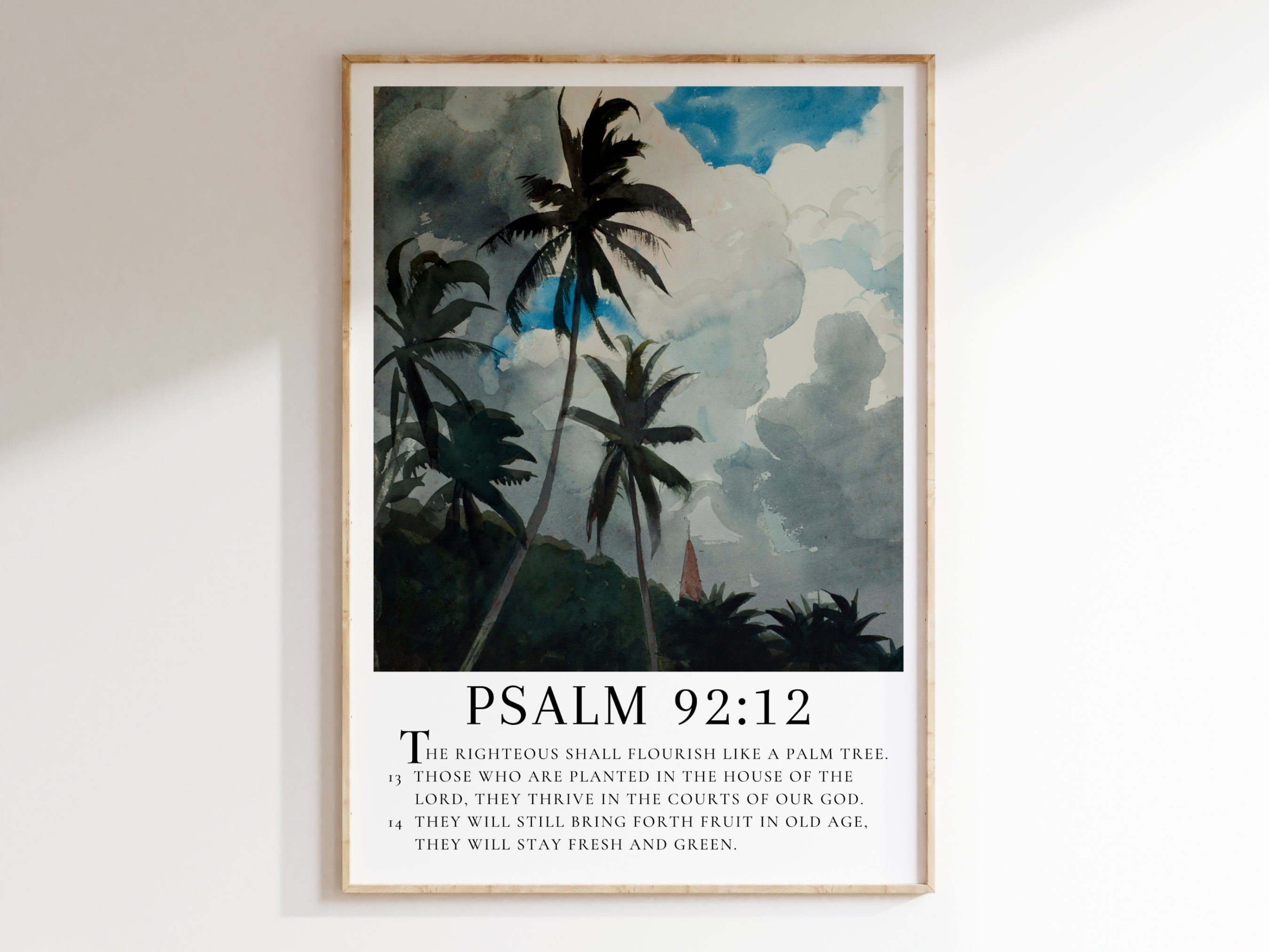 Psalm Scripture Wall Art | PRINTABLE Bible Verse Wall Art for Framing ...