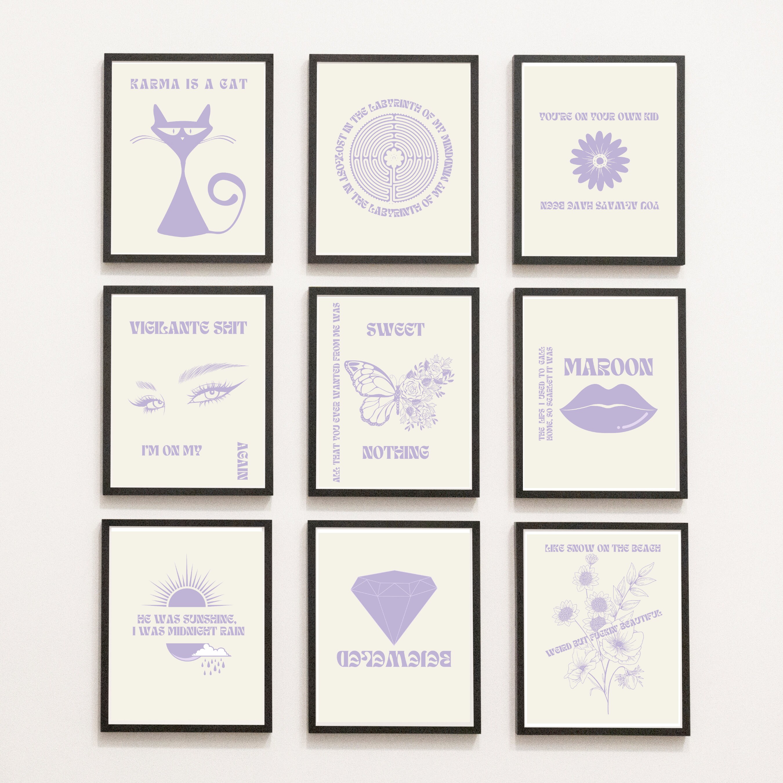 Midnights Poster A Taylor Swift Midnights Album Inspired Sweet Nothing ...