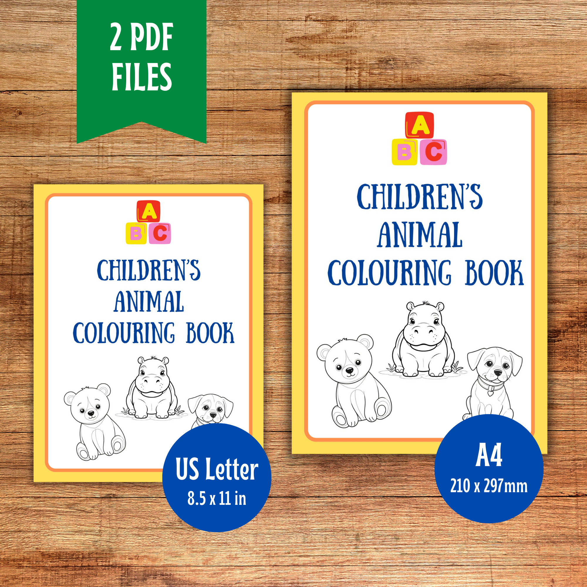 A to Z Animal Coloring Pages for Kids Activities for Toddlers Printable ...