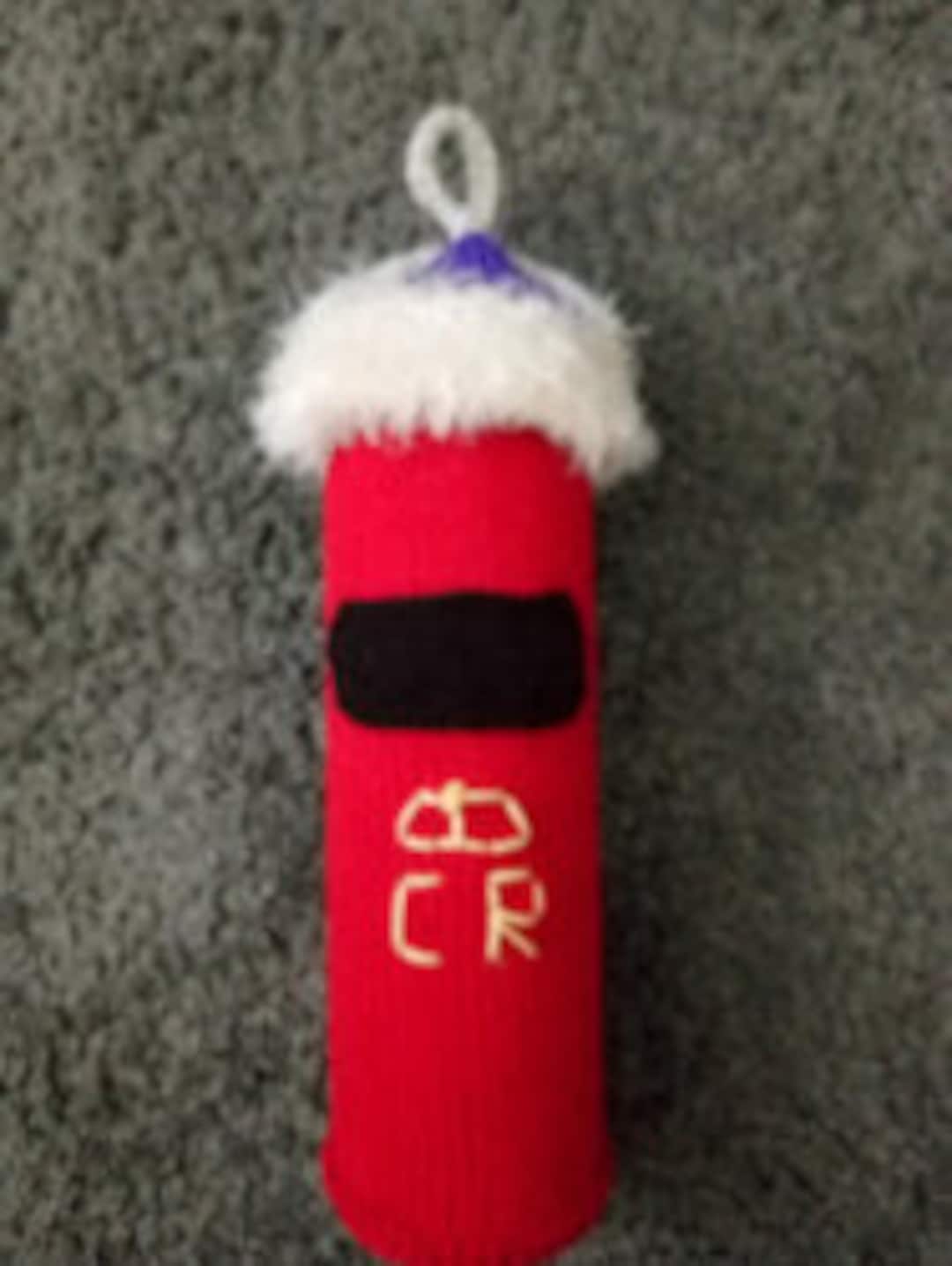 Pringles Post Box Cover With Crown Chocolate Orange Cover Knitting ...