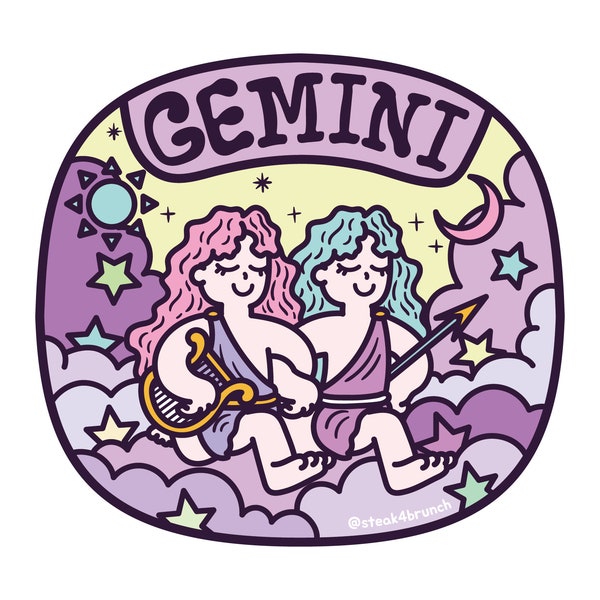 Gemini Sticker - Etsy
