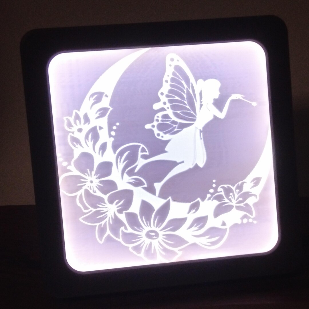 Willow Blossom Fairy Lithophane Night Light – Whimsical Fairy Decor ...