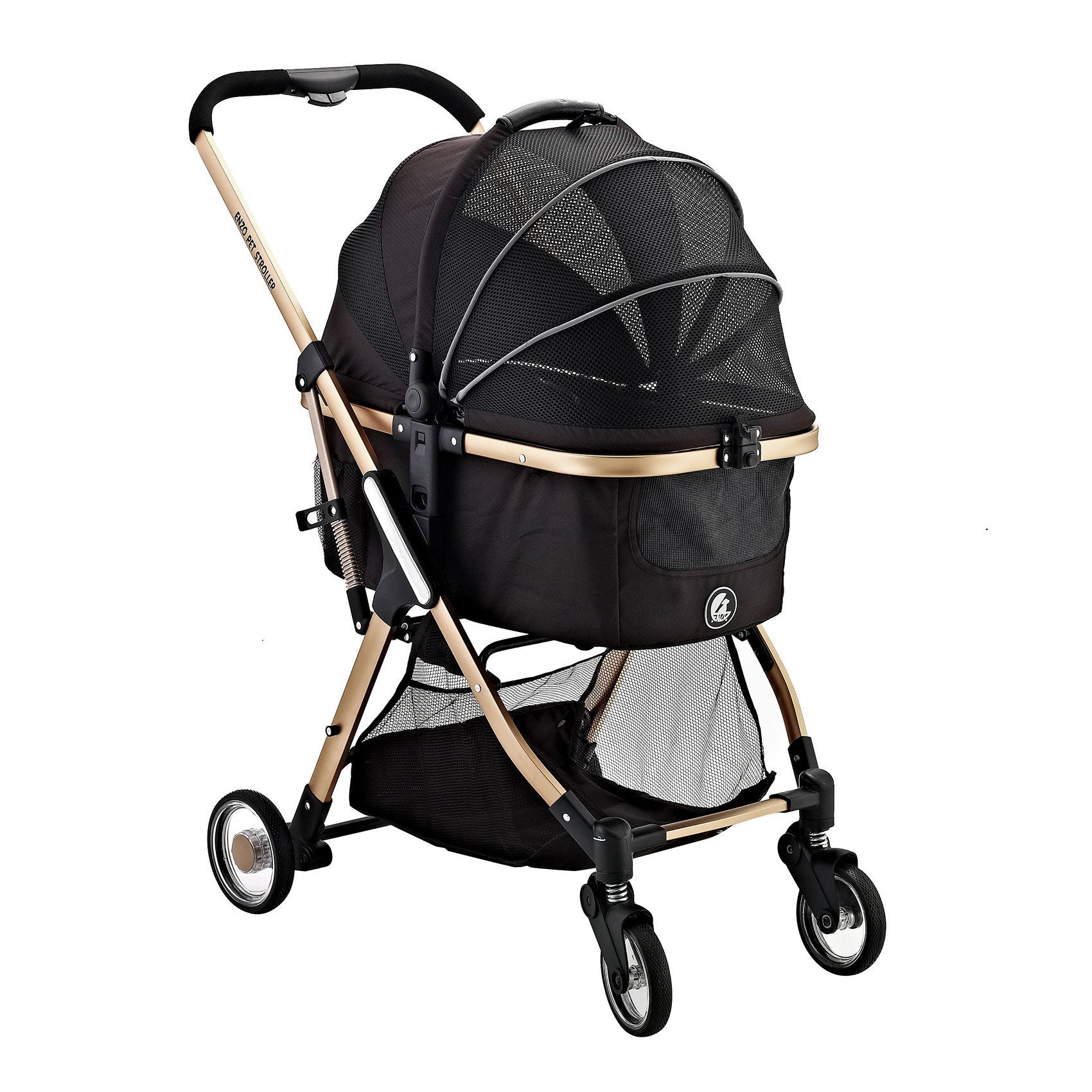 ENZO Pet Stroller Pista Super-lightweight 3-in-1 Stroller, Carrier, Car ...
