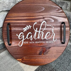 Gather Here With Grateful Hearts Kitchen and Dining Serving Tray - Etsy