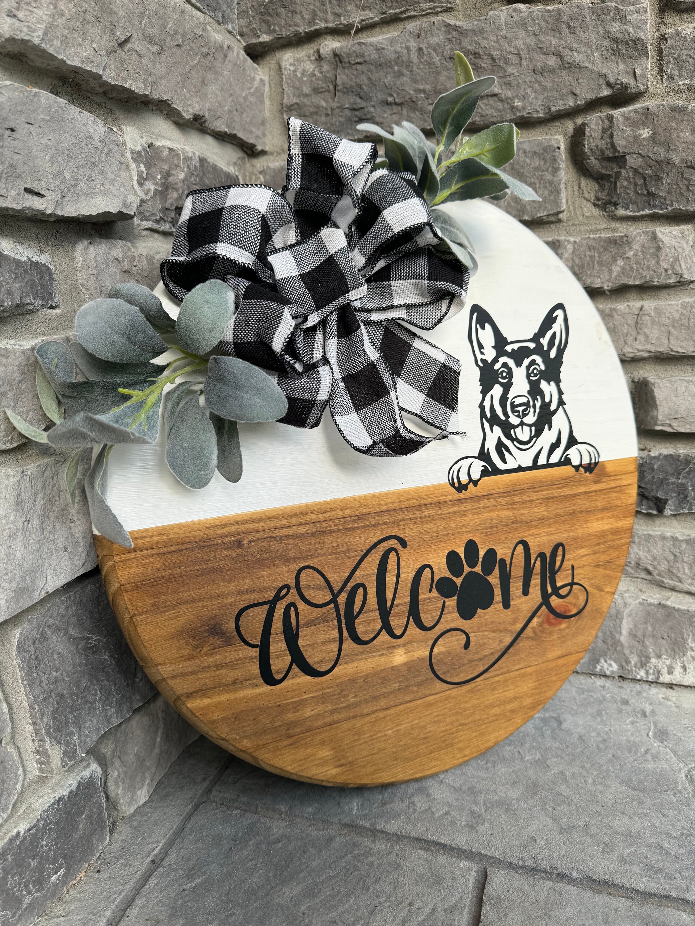 Dog Welcome Sign - Etsy