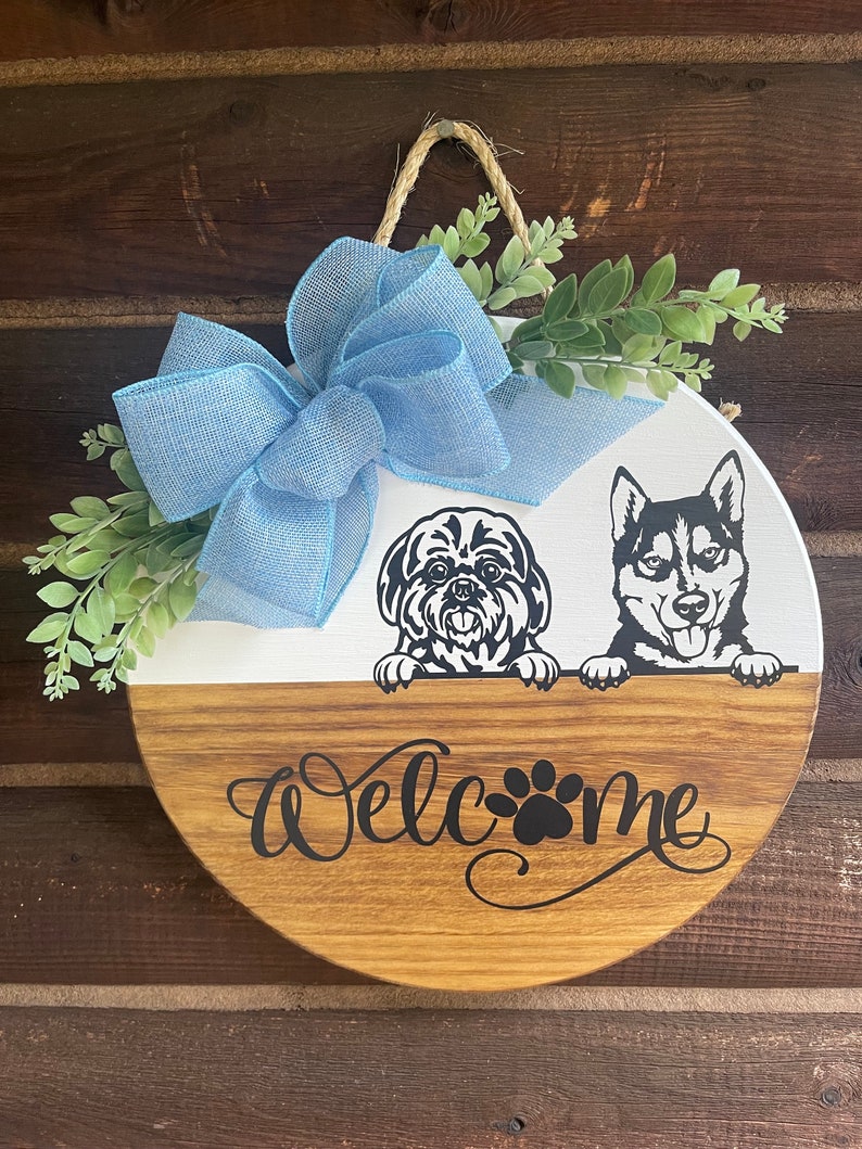 Dog Welcome Sign - Etsy