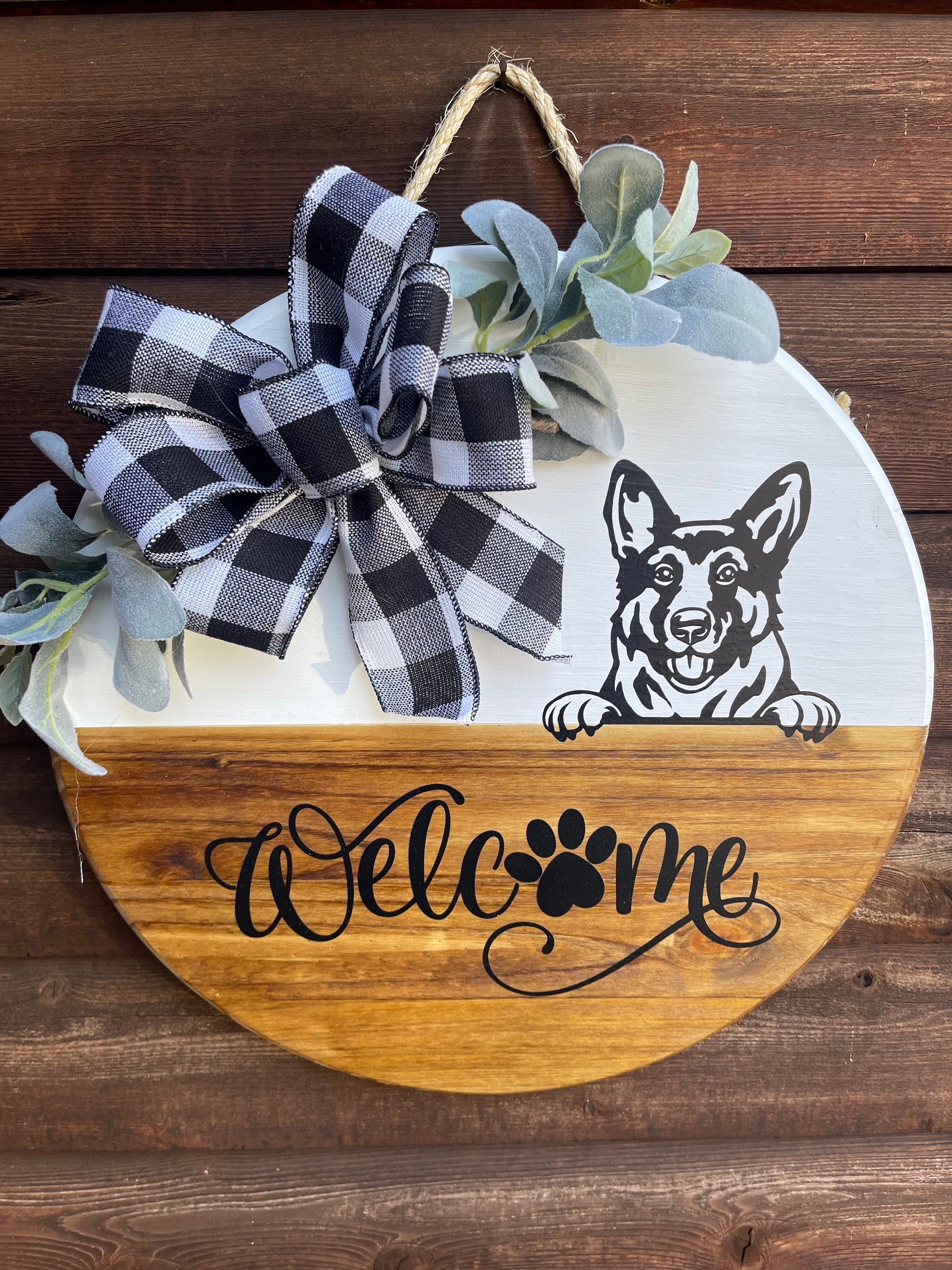 Dog Welcome Sign - Etsy