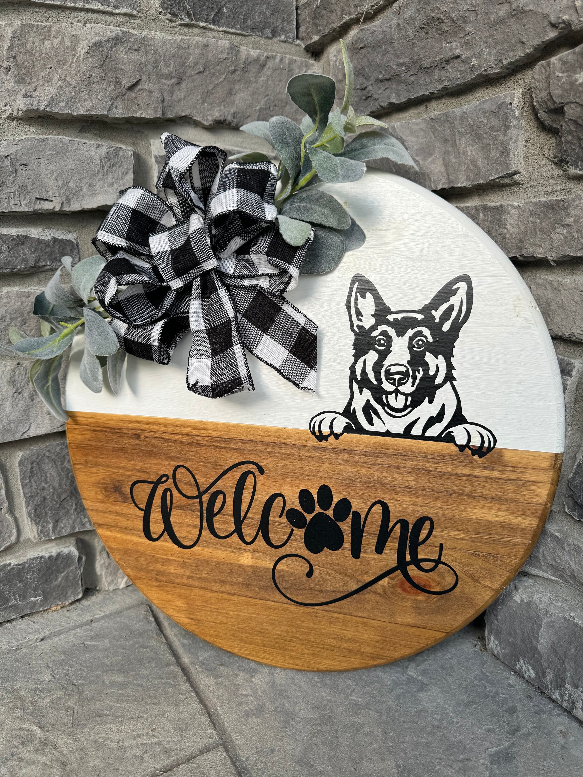 Dog Welcome Sign - Etsy