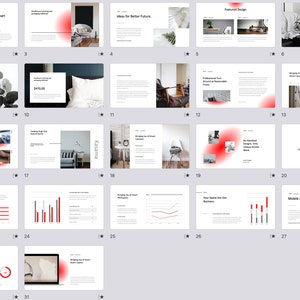 271 Powerpoint Slides Presentation Templates, Minimal Modern Marketing ...