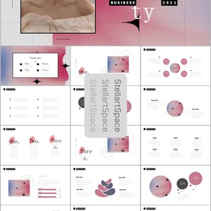 Artsy Powerpoint Presentation Templates, Modern Marketing Pitch Deck ...