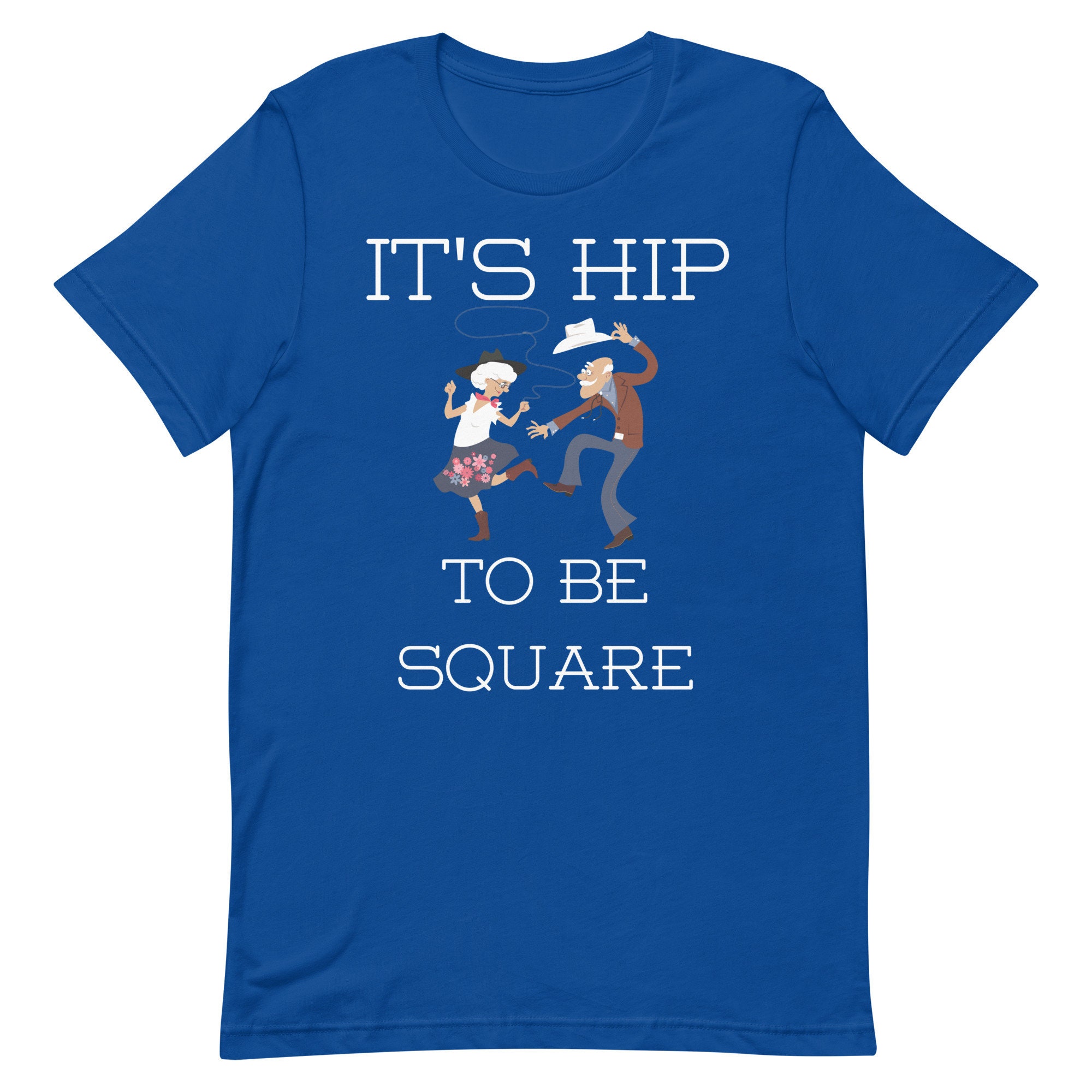Square Dance Swag: 'it's Hip to Be Square' Western T-shirt - Etsy