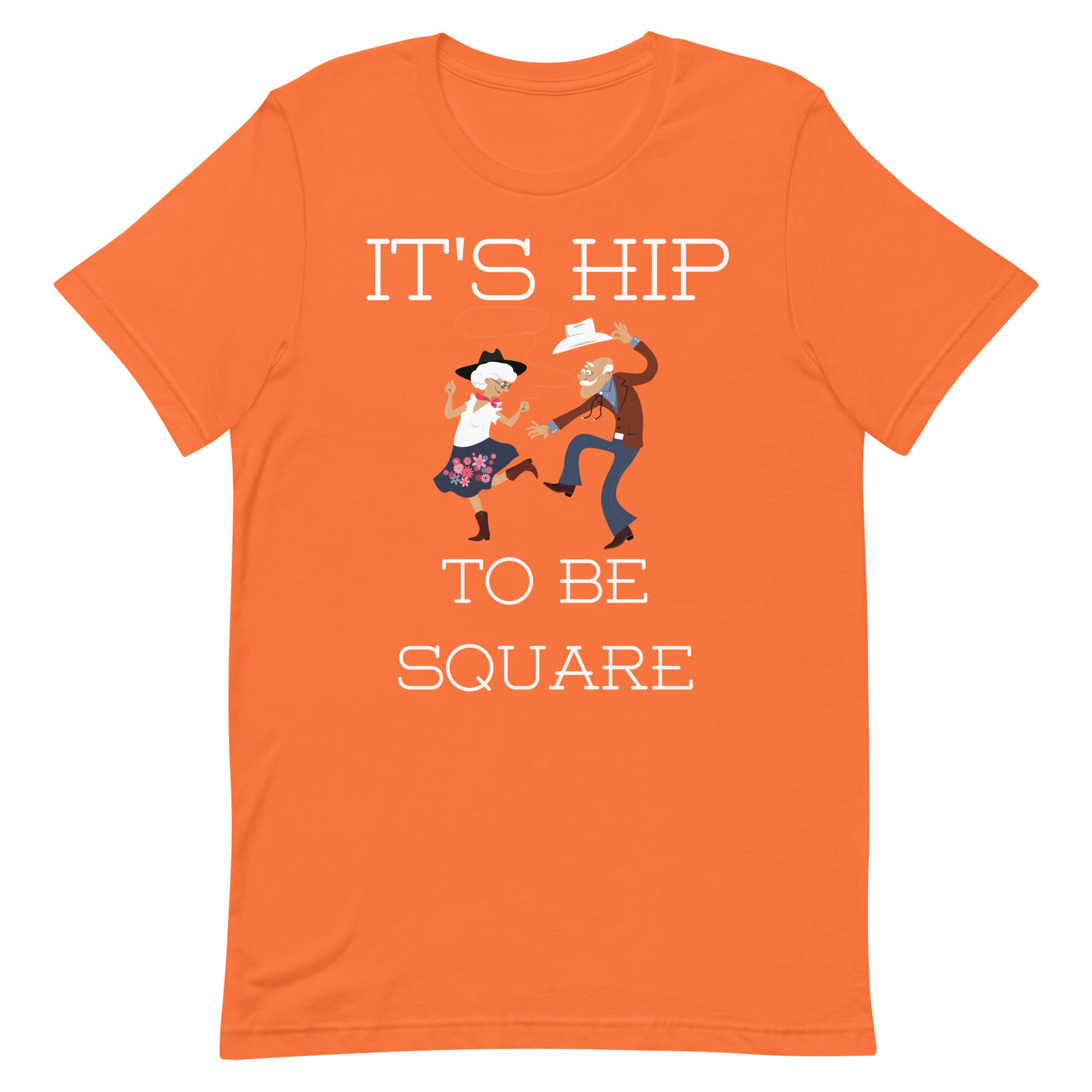 Square Dance Swag: 'it's Hip to Be Square' Western T-shirt - Etsy