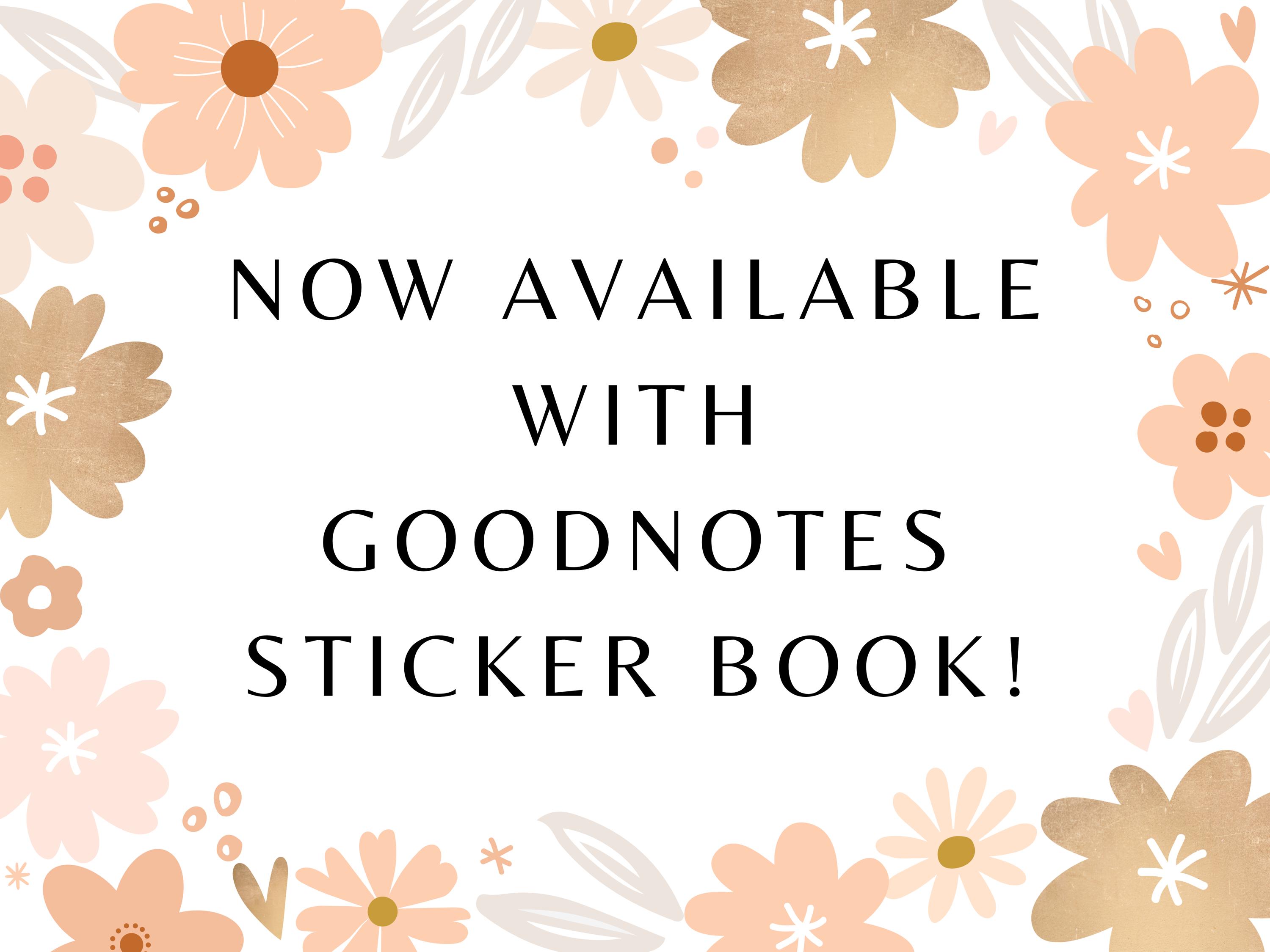 Month of February Digital Stickers for Goodnotes, February Pre-cropped ...