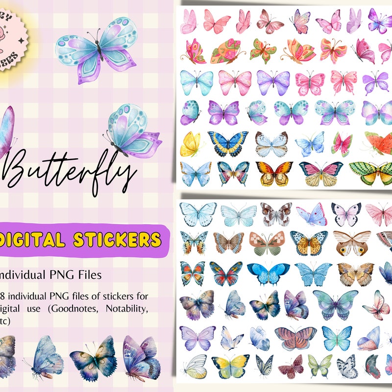 Butterfly Stickers - Etsy
