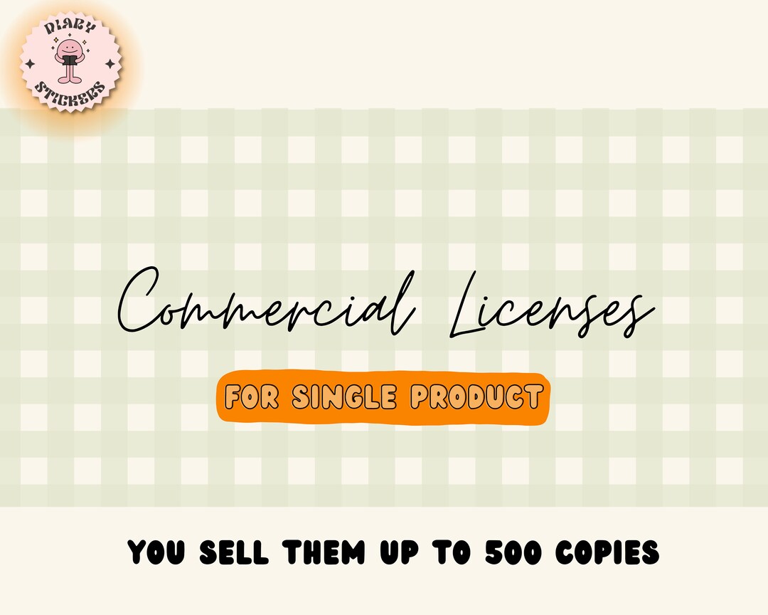 Clipart License, Digital Product, No Credit License, Commercial License ...