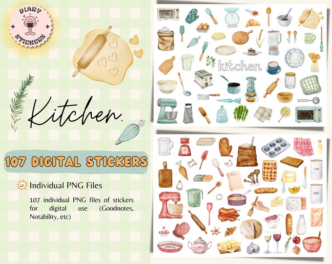 Baking Clipart. Hand Drawn Cake, Cookie, Meringue Clip Art. Bakery ...
