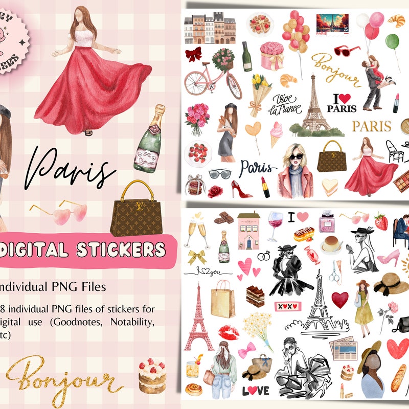 Paris Sticker - Etsy