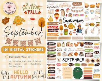 Month of March Digital Stickers for Goodnotes, March Pre-cropped ...