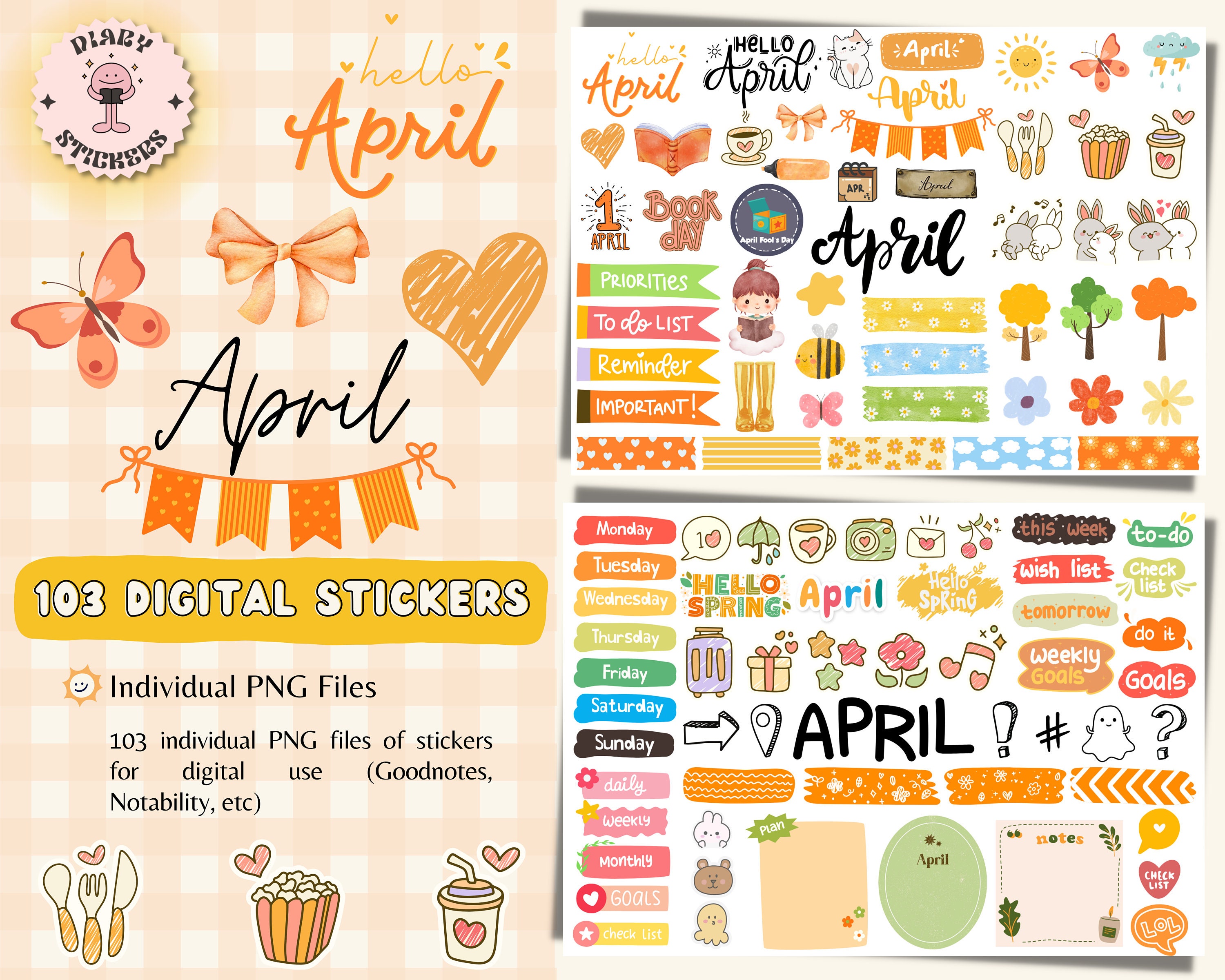 April Calendar Clip Art