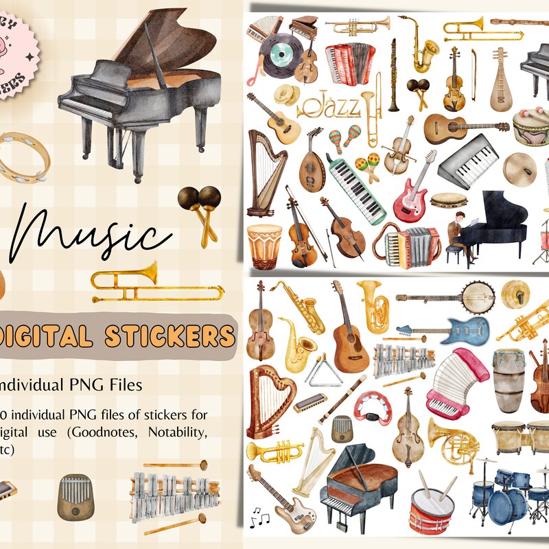 Music Sticker - Etsy