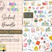 School Bundle, Back to School Clipart Png, School Supplies, School Bus ...