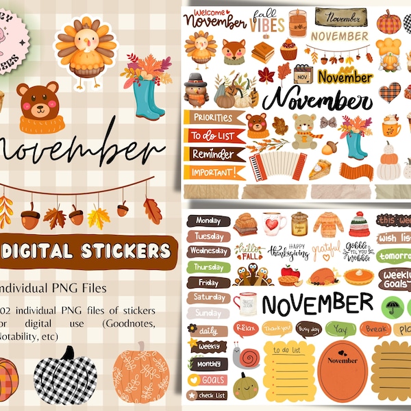 Month of March Digital Stickers for Goodnotes, March Pre-cropped ...