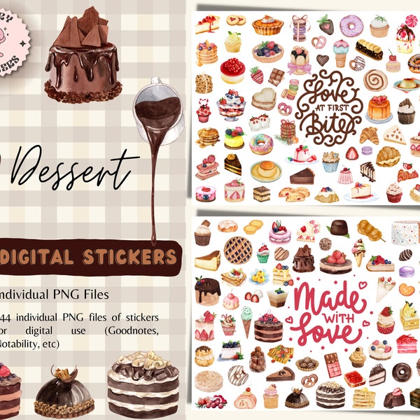 Dessert Stickers - Etsy