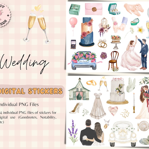 Wedding Stickers - Etsy