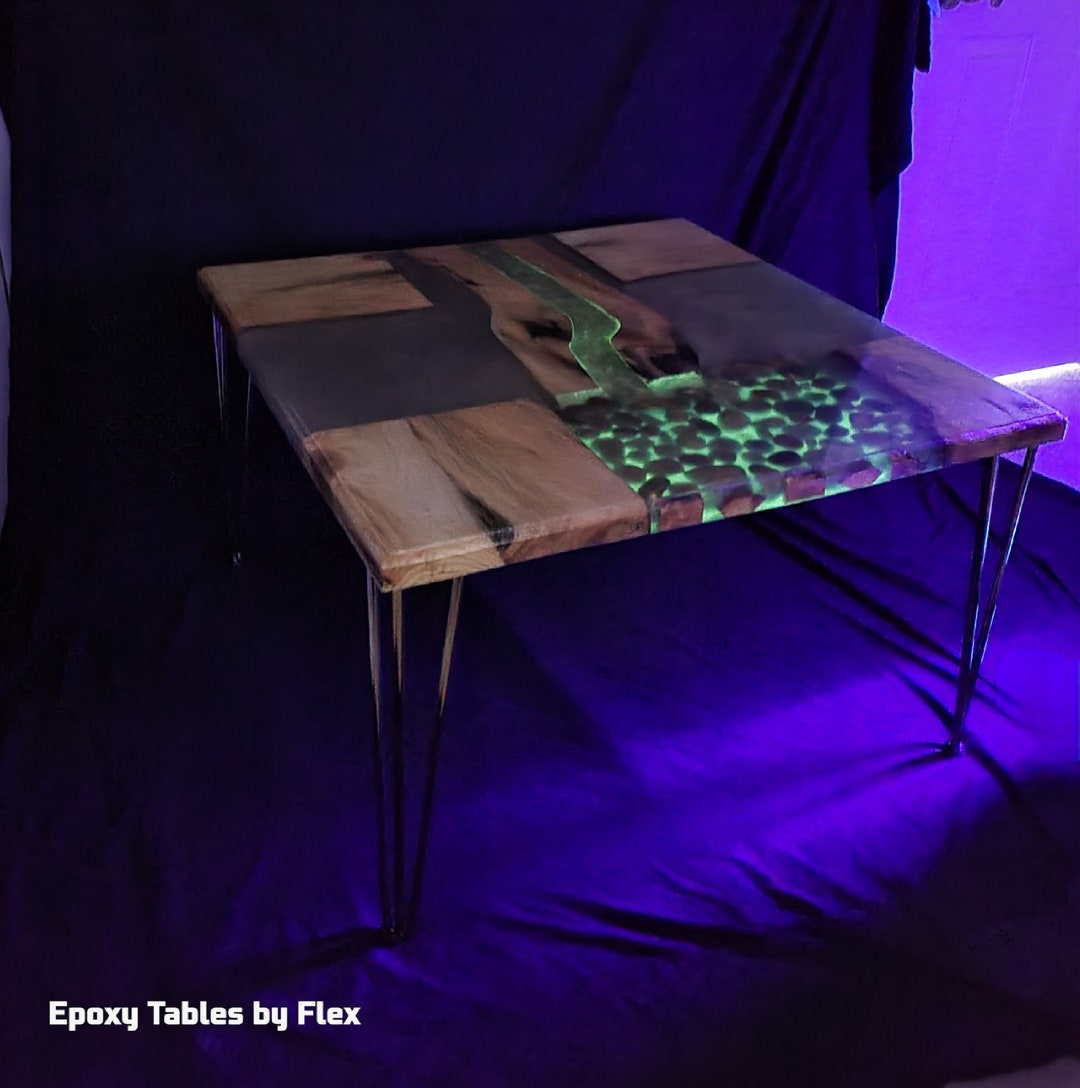 Glow in the DARK River Rock Table - Etsy