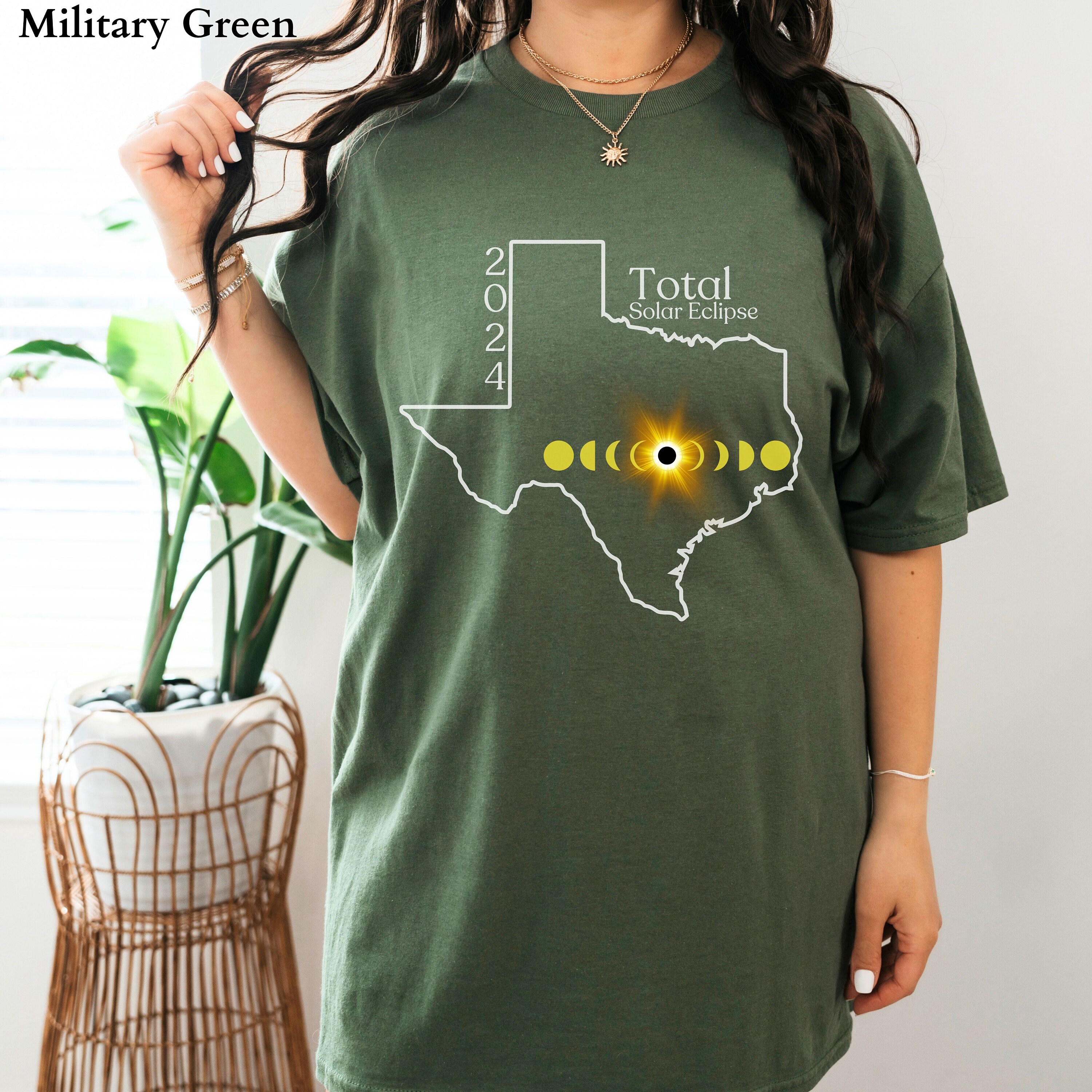 Texas Total Solar Eclipse Tshirt Solar Eclipse 2024 T-shirt Eclipse ...