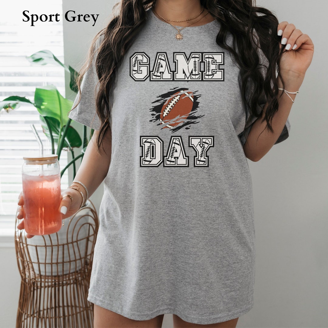 Football Season Shirt, Team Colors Shirt, White and Black Team Colors ...