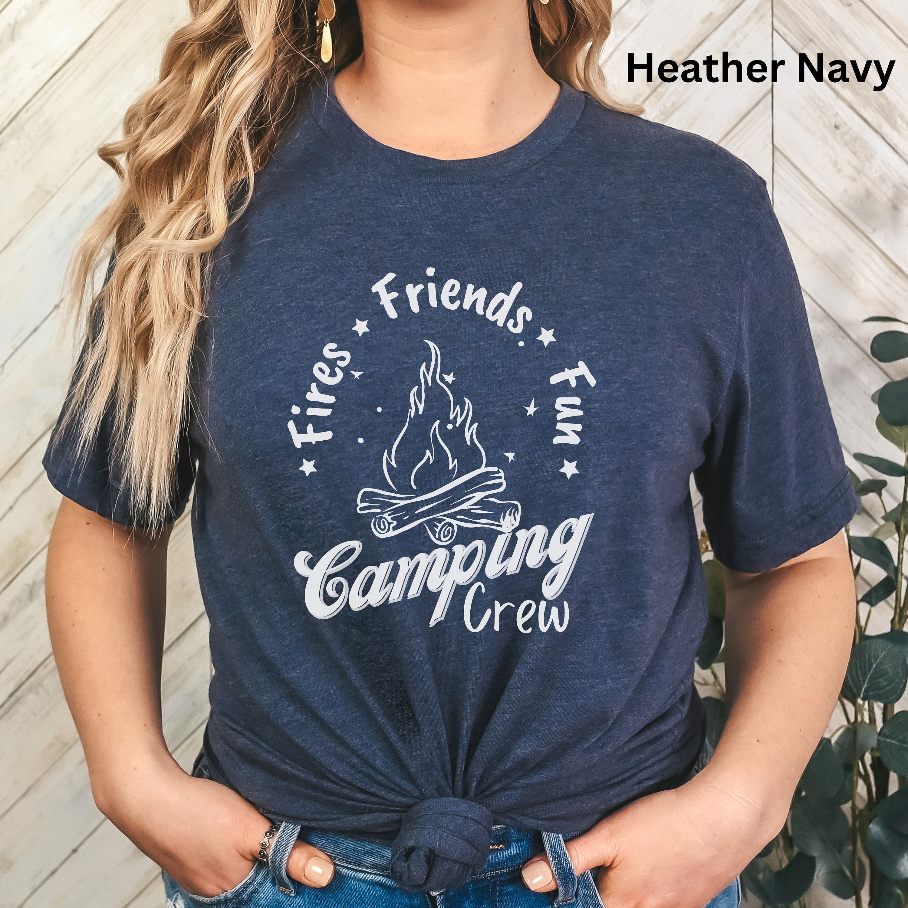 Camp Fire T-shirt, Camping Crew Tshirt, Camping Group Tee, Outdoor ...