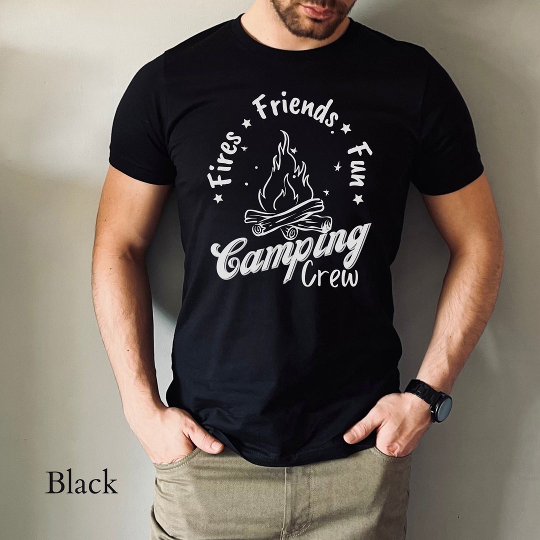 Camp Fire T-shirt, Camping Crew Tshirt, Camping Group Tee, Outdoor ...
