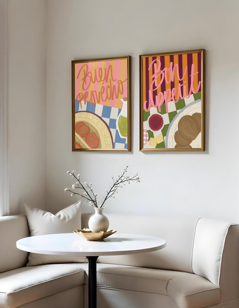 Buen Provecho | Spanish Breakfast | Avocado Toast | Wall Art | Kitchen Decor | Dining Room ...