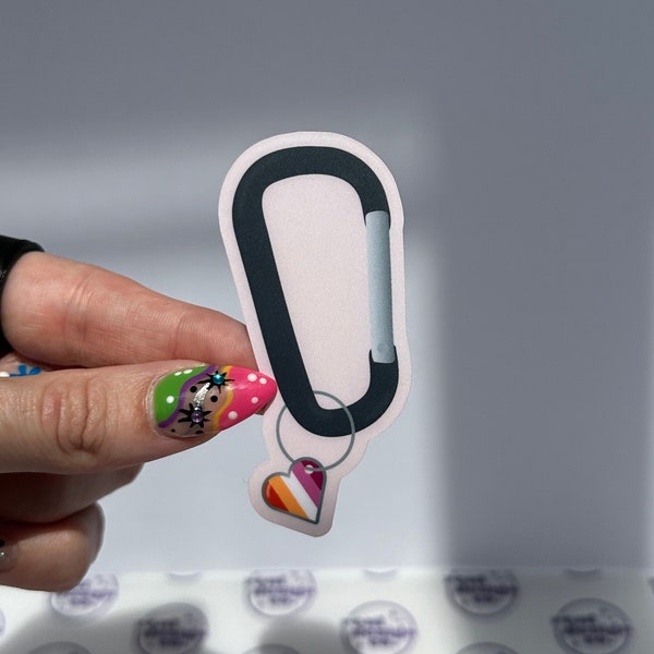 Lesbian Carabiner Sticker - Etsy