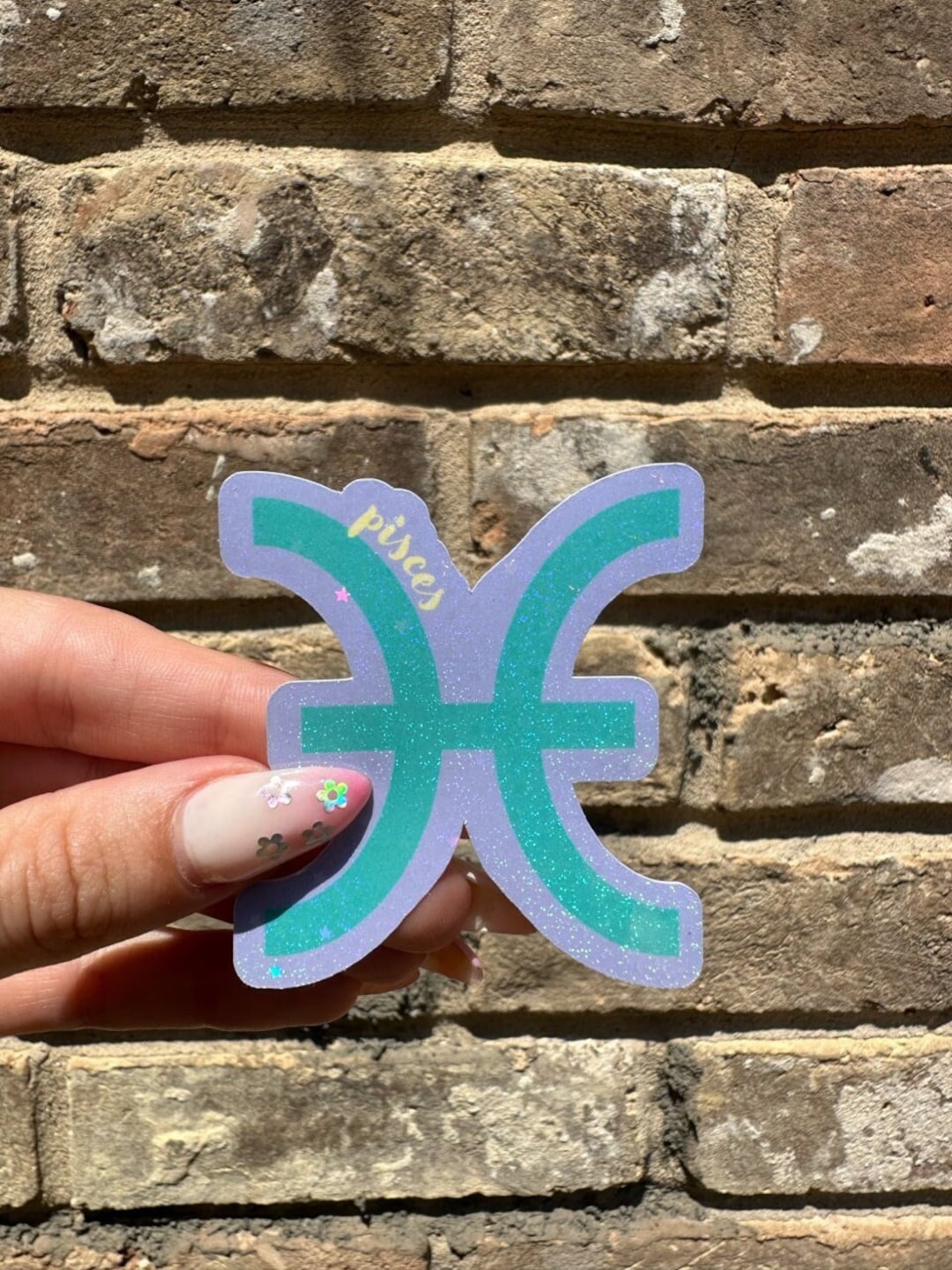 Pisces Symbol Sticker Pisces Stickers Zodiac Stickers Water Sign ...