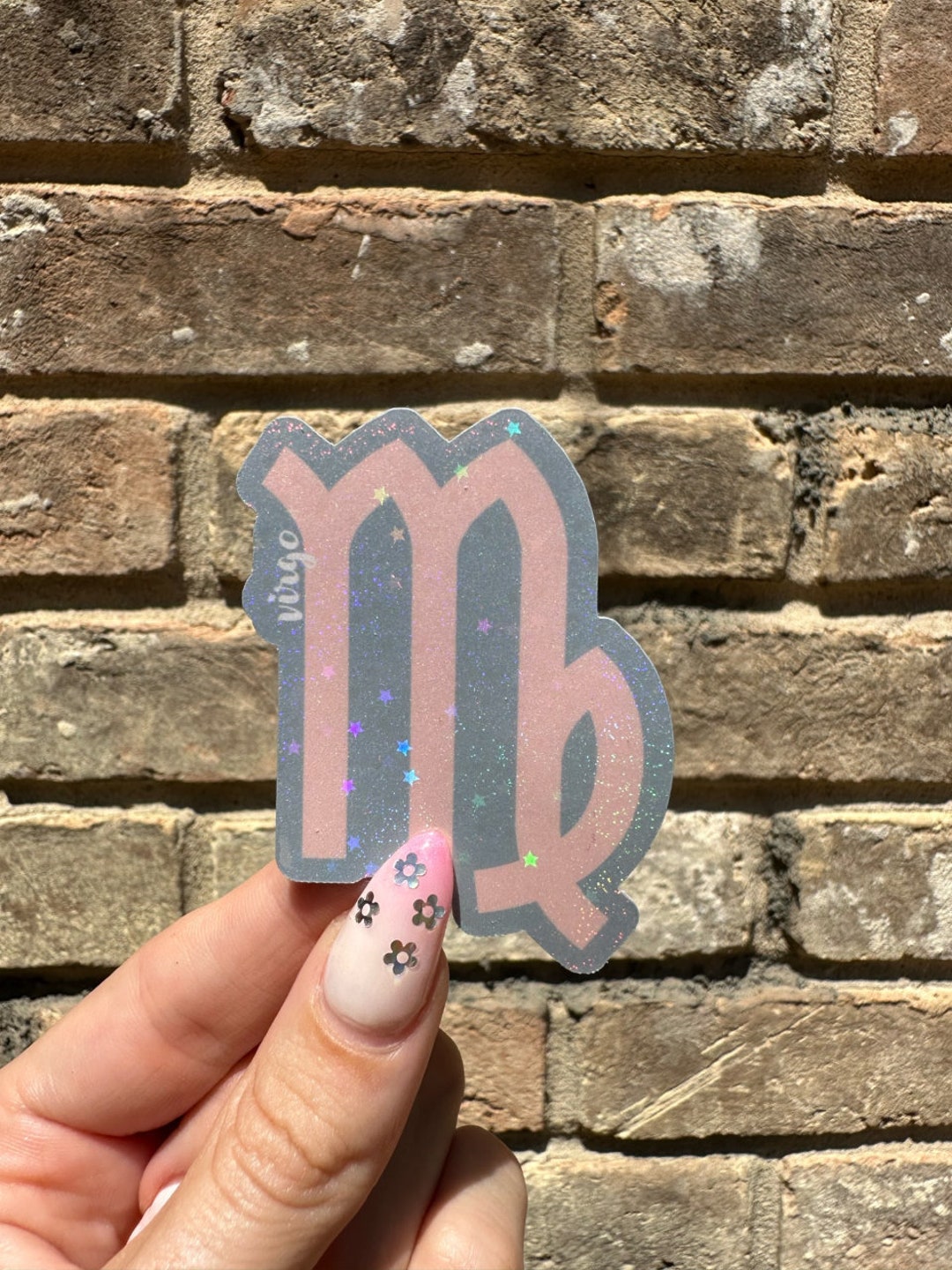 Virgo Symbol Sticker Virgo Stickers Zodiac Stickers Earth Sign Stickers ...