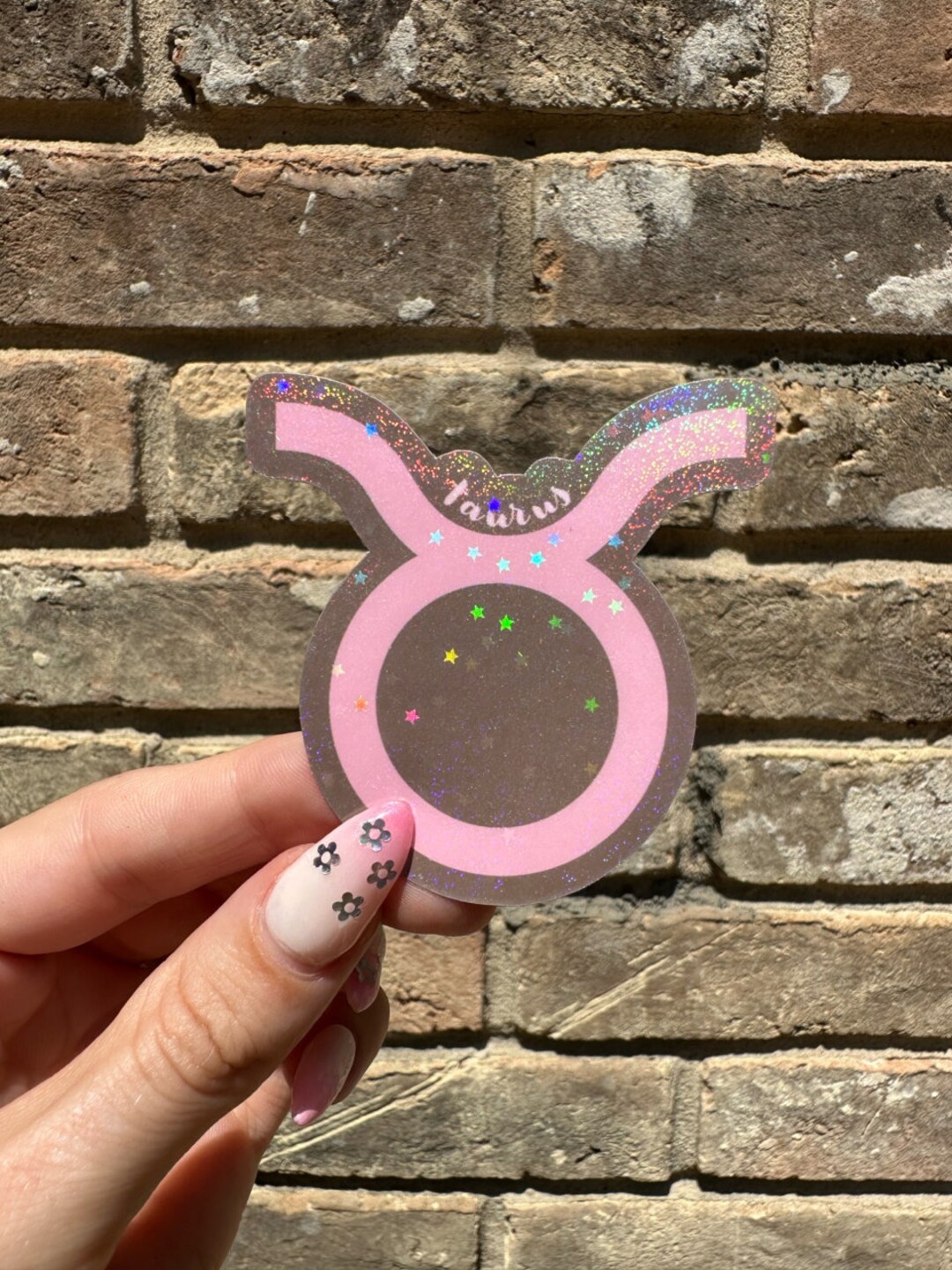 Taurus Symbol Sticker Taurus Stickers Zodiac Stickers Earth Sign ...