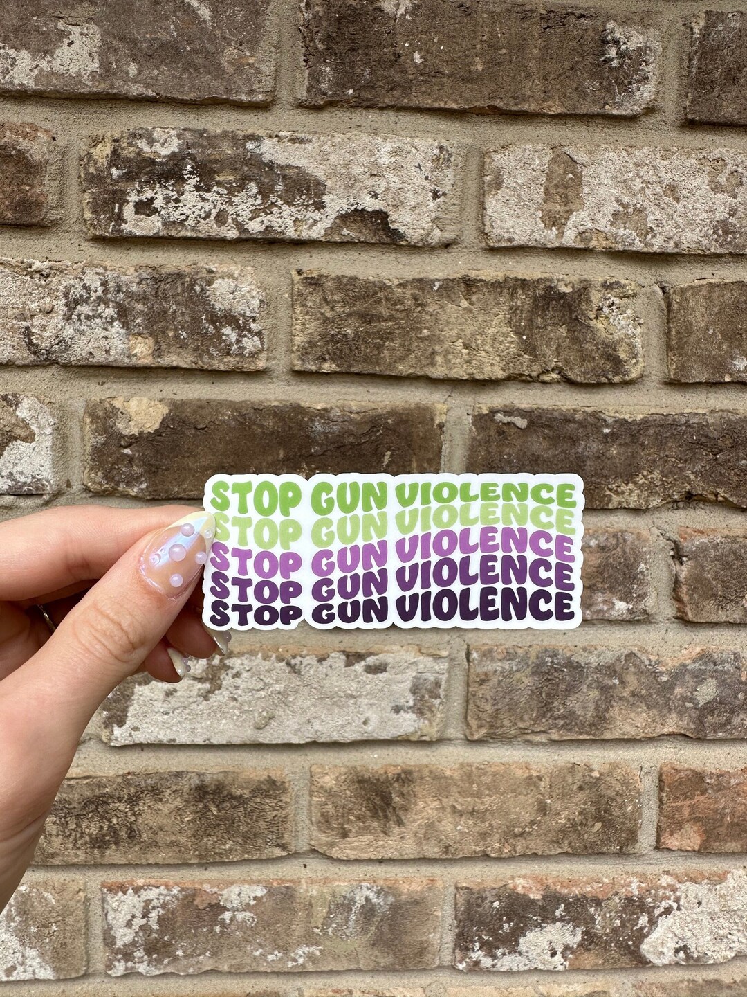Stop Gun Violence Sticker Gun Reform Sticker Gun Control Sticker ...