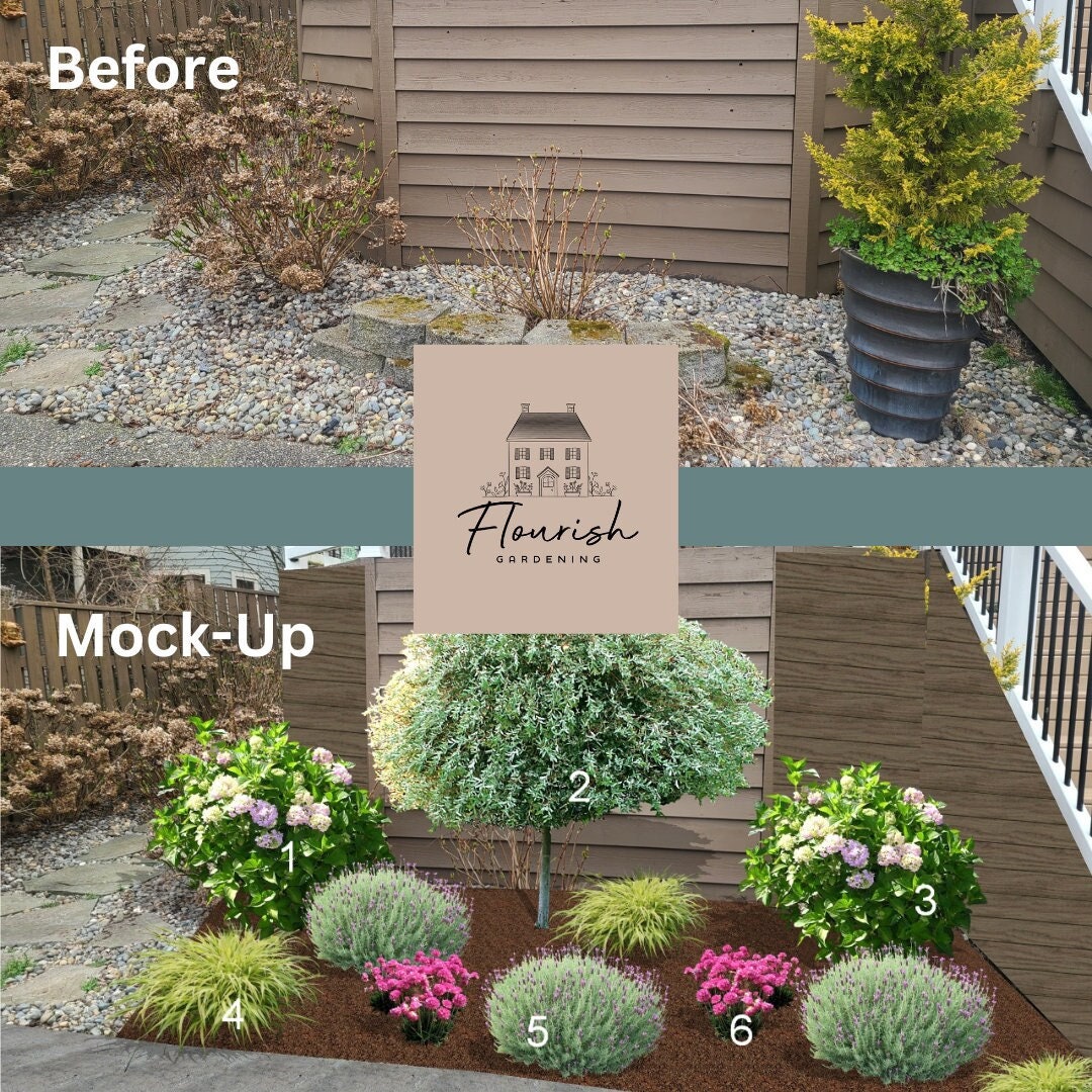 Custom Garden Design Plan Photo Mock-up - Etsy UK