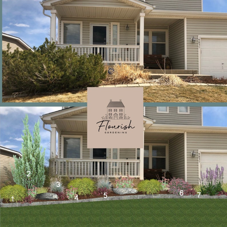 Custom Garden Design Plan Photo Mock-up - Etsy