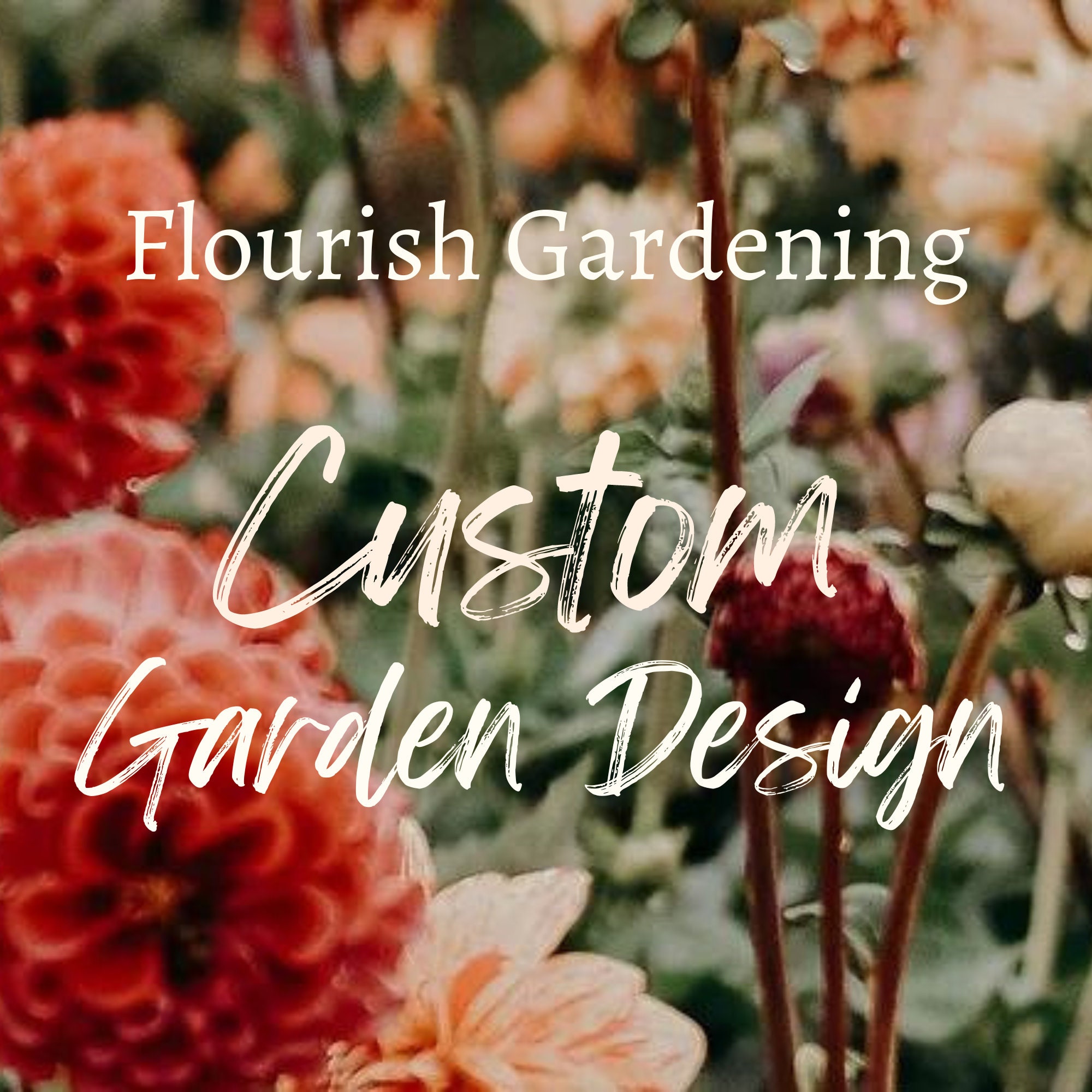 Custom Garden Design Plan Photo Mock-up - Etsy