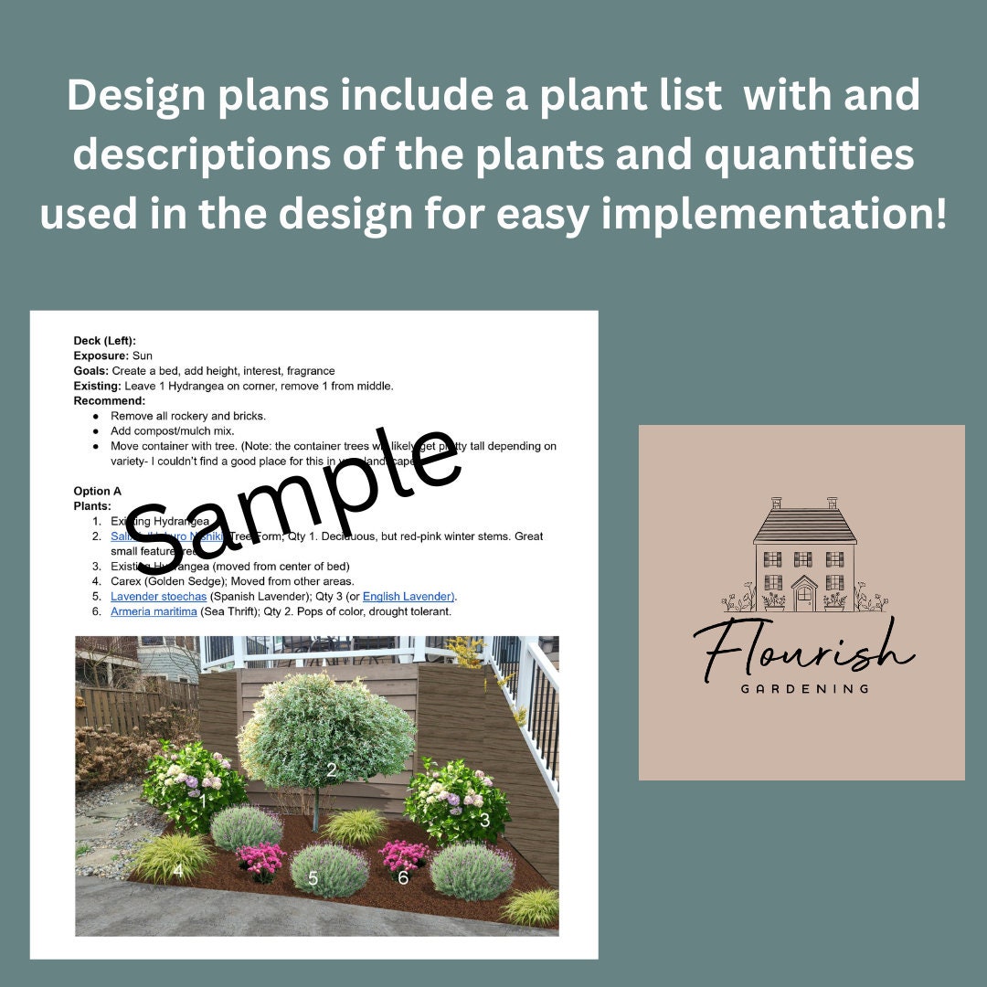 Custom Garden Design Plan Photo Mock-up - Etsy UK