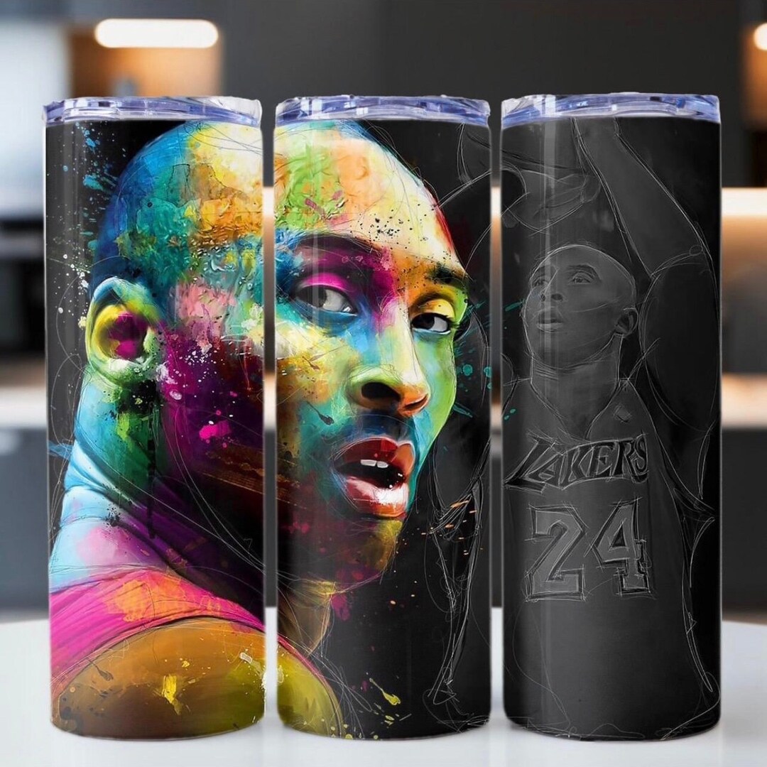 Kobe Bryant Lakers 20oz Stainless Steel Tumbler With Lid and Metal ...