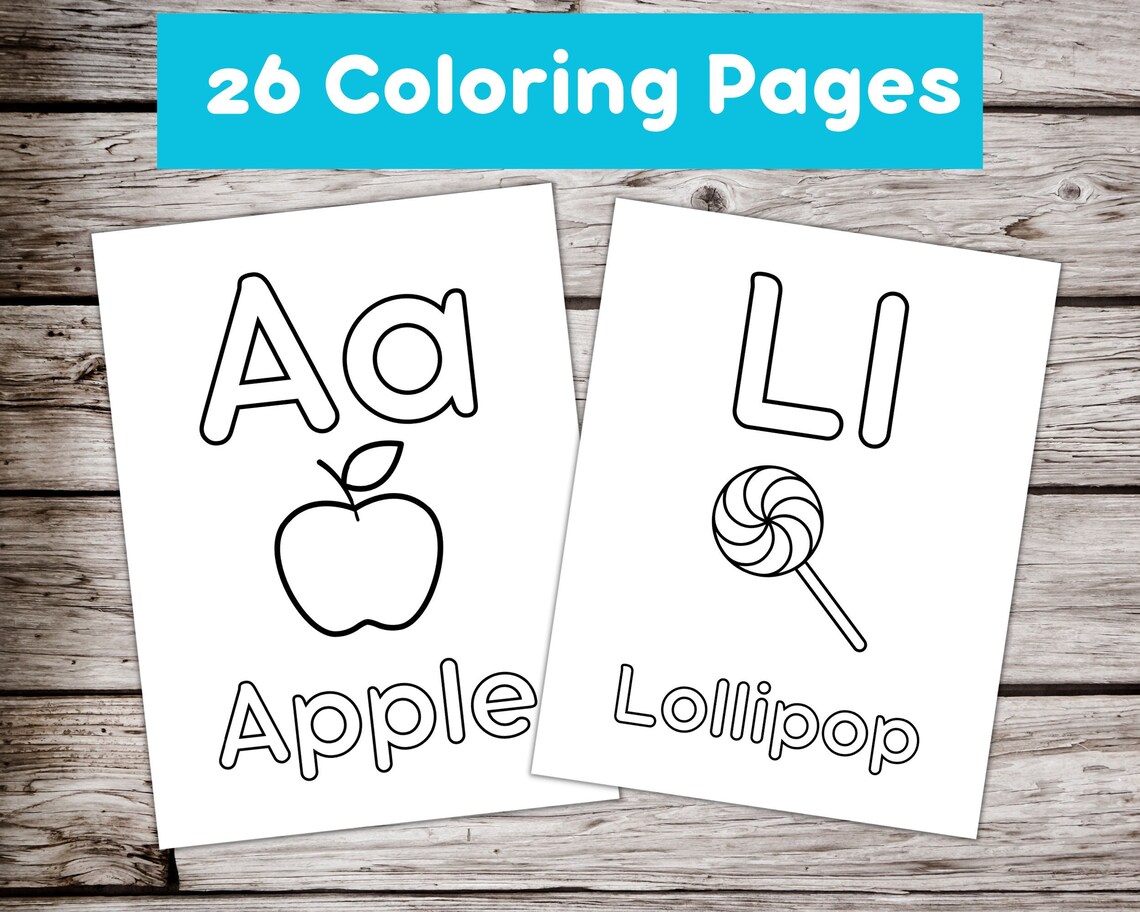 26 Alphabet Coloring Pages | Coloring Book | ABC Coloring | Preschool ...