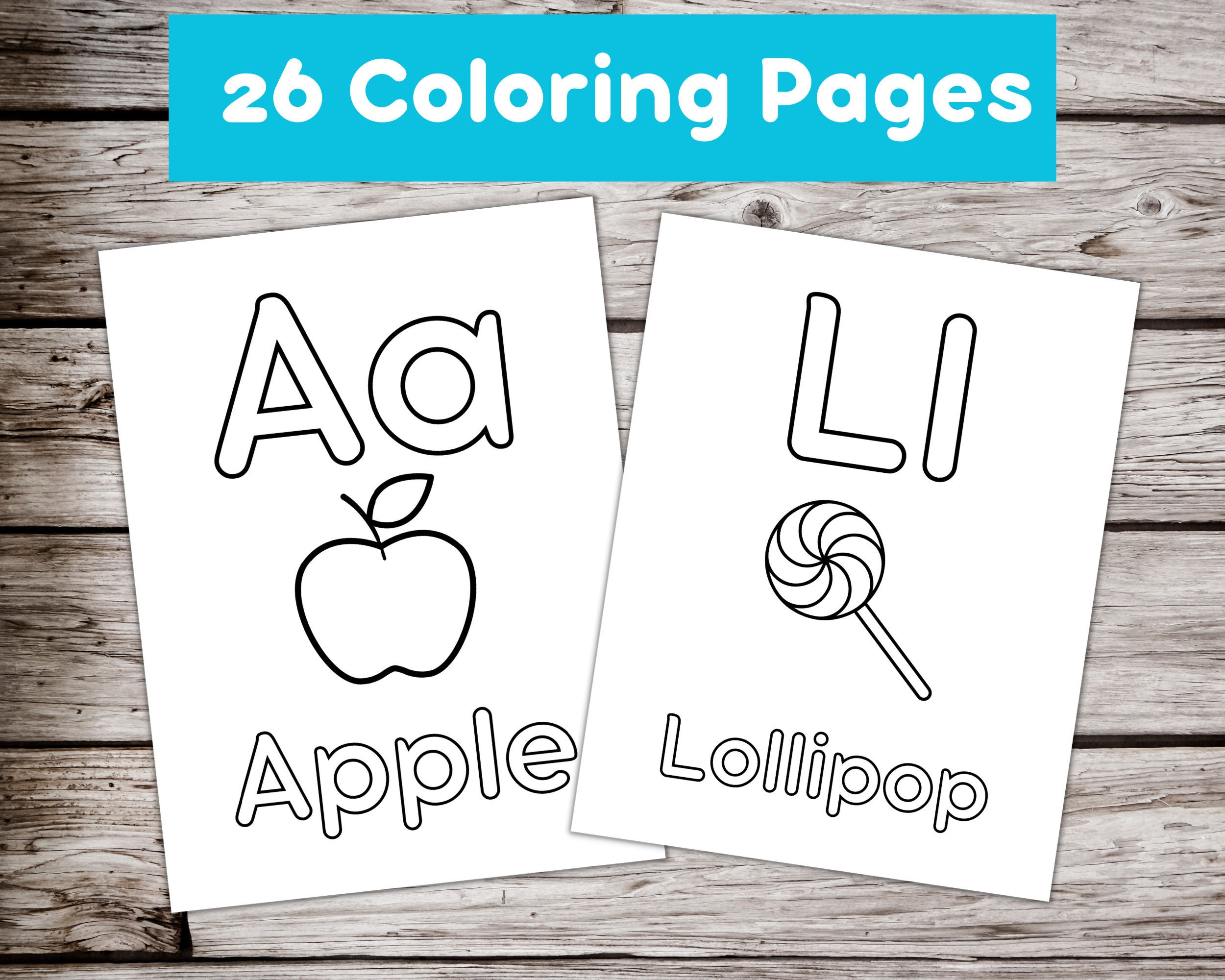 26 Alphabet Coloring Pages | Coloring Book | ABC Coloring | Preschool ...
