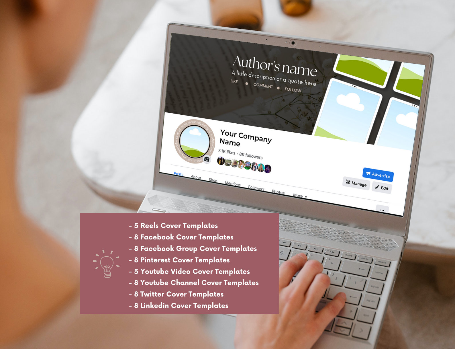 All-in-one Author Social Media Book Promotion Bundle: 150 Canva ...